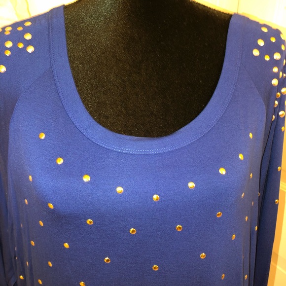Grace Elements | Tops | Grace Elements Womens Royal Blue Tunic | Poshmark